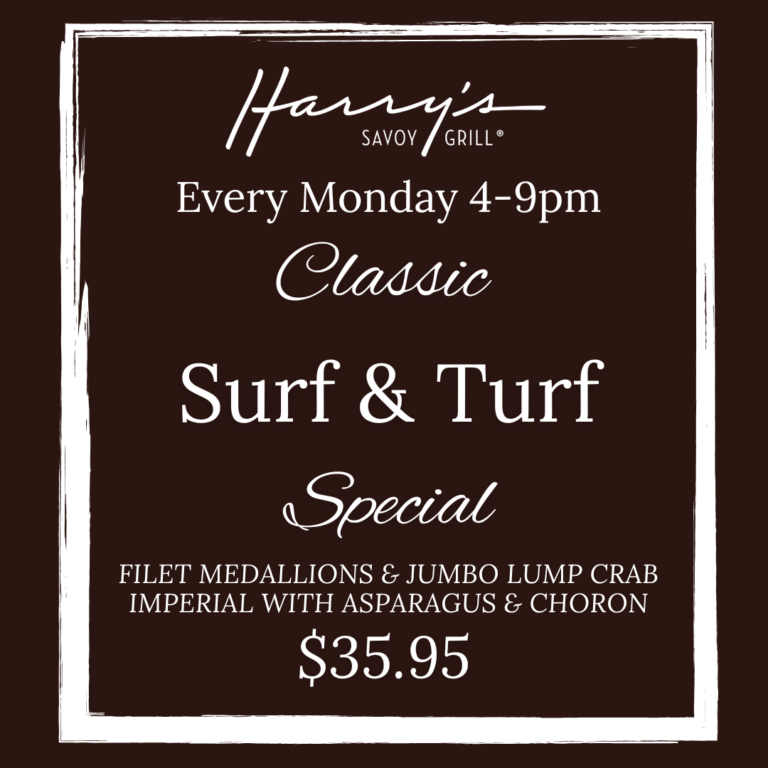 Harry's Savoy Grill Menus - Harry's Hospitality Group